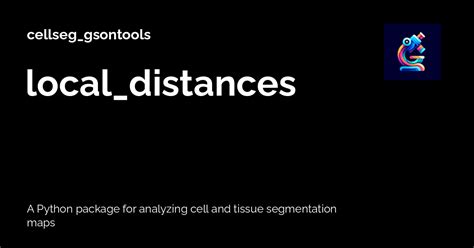 Localdistances Cellseggsontools