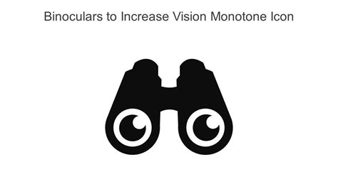 Binoculars To Increase Vision Monotone Icon In Powerpoint Pptx Png And Editable Eps Format PPT