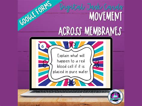 Diffusion Osmosis Active Transport Digital Task Cards Teaching Resources