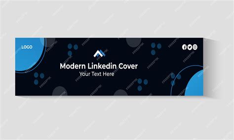 Premium Vector Vector Linkedin Cover Design Template