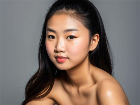 A Sexy Chinese Girl With Beautiful Eyes Premium Ai Generated Image