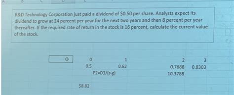 solved solve and show explain how to do in excel also do