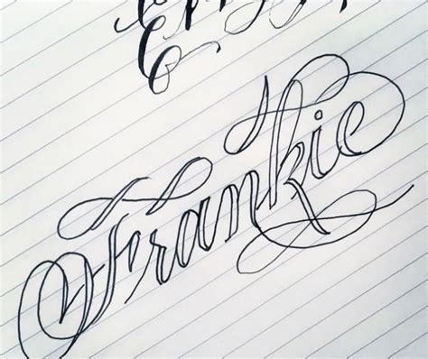 Andrew In Cursive Tattoo Draw Plum