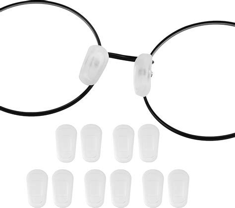 Eyeglass Nose Pads Cover5 Pairs Soft Silicone Slip On Glasses Nose Piece Sunglasses