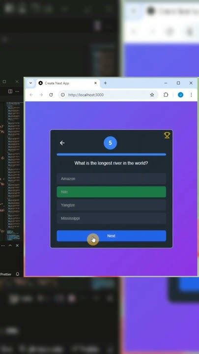 Interactive Quiz App 📝 Demo Built With Nextjs And React♨️ Website Quiz Nextjs Youtube