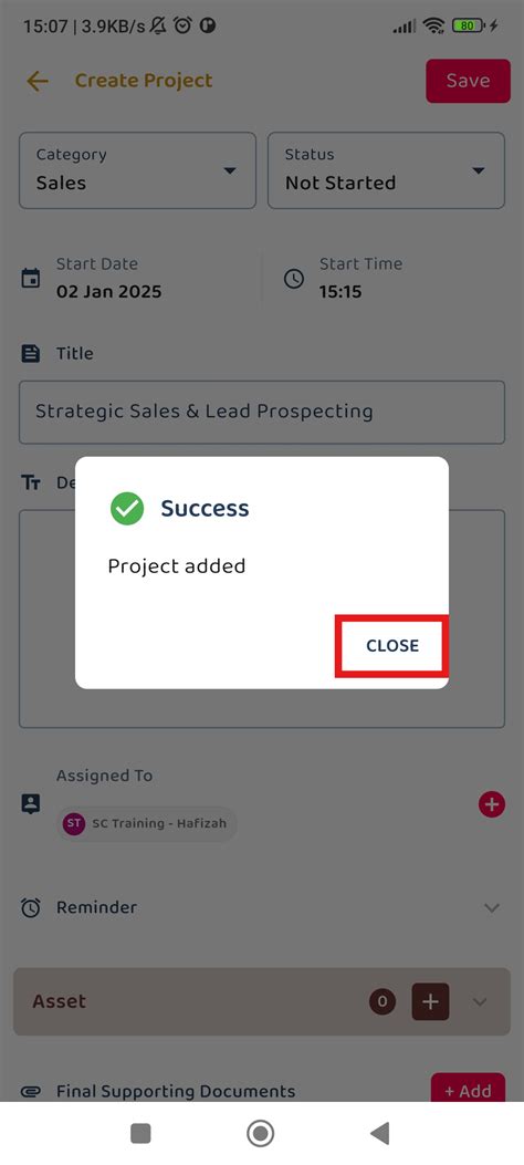 How To Add A New Project In Mobile App Help Center