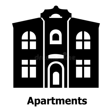 Apartments Icon Simple Black Style Stock Vector Illustration Of Building Downtown 99783920