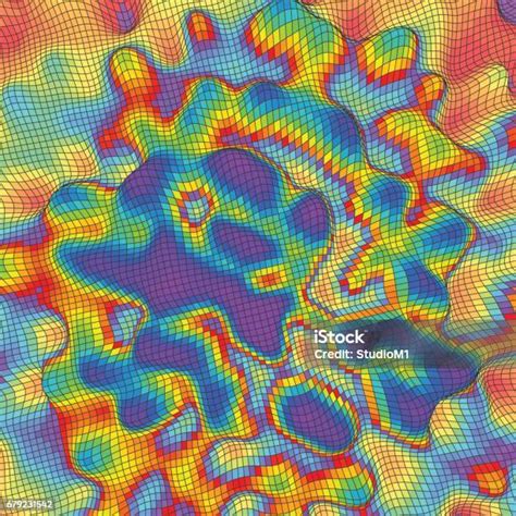 화려한 모자이크 배경입니다 추상 패턴입니다 벡터 일러스트입니다 0명에 대한 스톡 벡터 아트 및 기타 이미지 0명 3차원 형태 격자 파이 Istock