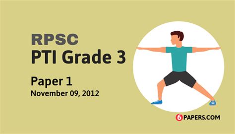 Rpsc Pti Grade 3 Exam Paper 2011 Paper 1 English 6papers