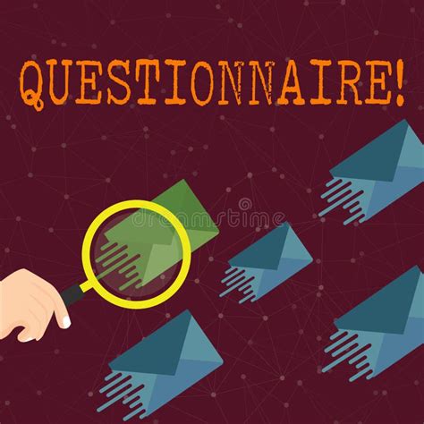 Word Writing Text Questionnaire Business Concept For Questions With A Choice Of Answers Survey