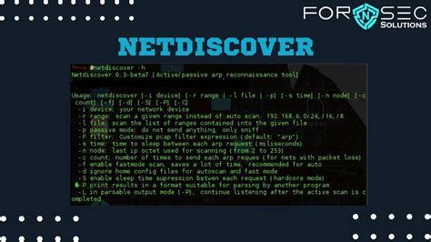 Netdiscover Network Address Discovering Tool Youtube