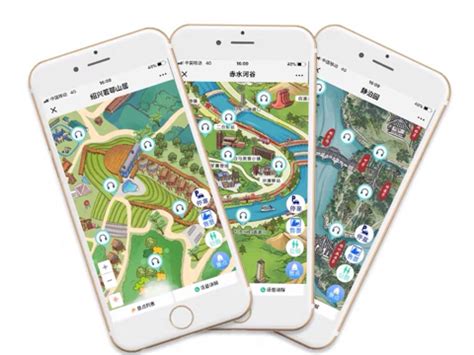 景区手绘地图旅游智慧语音导览小程序h5开发定制 手绘地图 站酷ZCOOL