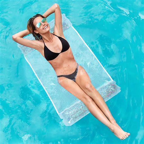 물 해먹 리클라이너 팽창식 플로팅 수영 매트리스 바다 수영 링 수영장 파티 장난감 라운지 침대 수영용 신제품 1 개 2 개 Aliexpress