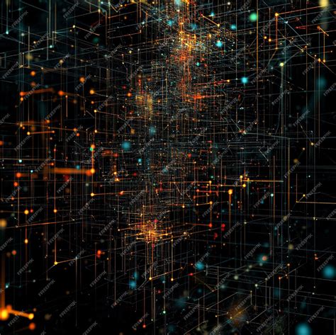 A Complex Algorithm Running On A Supercomputer Visualized Through A