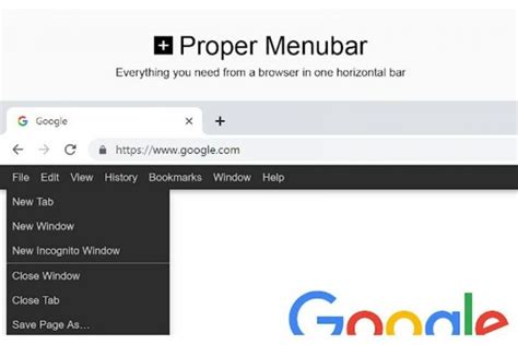 Menu Bar In Chrome How To Show It