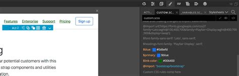 Customizing Bootstrap 5 Themes Pinegrow Web Editor