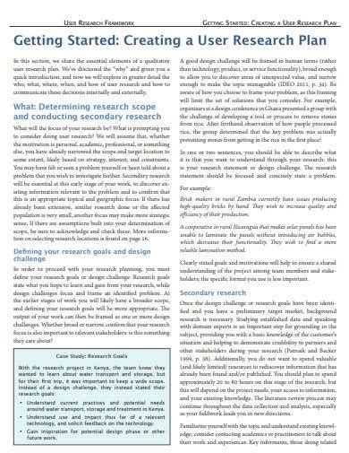 Free 10 Research Framework Samples And Templates In Ms Word Pdf