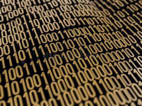 Digital Background Binary Technology Concept 3d Stock Illustration