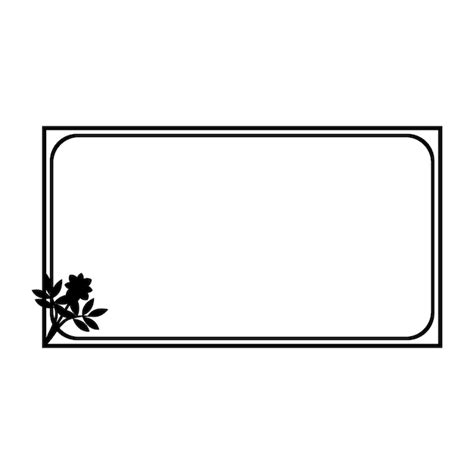 Premium Vector Square Thin Border Frame Black