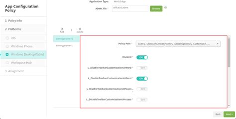 App Configuration Device Policy Citrix Endpoint Management™