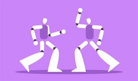 Dancing Couple Of Ai Robots Stock Illustration Download Image Now