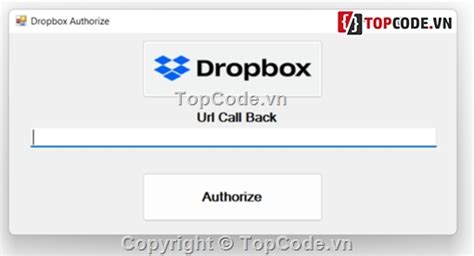 Dropbox API Using Winform C