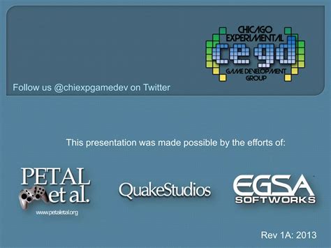Getting Started With Cc Game Development Part 1 Ppt