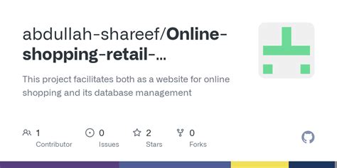 github abdullah shareef online shopping retail management dbms vtu