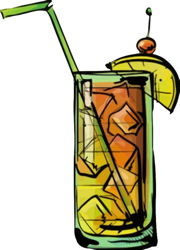 Bahama Mama Cocktail Public Domain Vectors