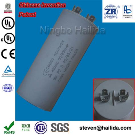 Cbb65r Motor Run Capacitors Protected Capacitor Cbb65 50mf 450vac Ac High Quality Cbb65r Motor