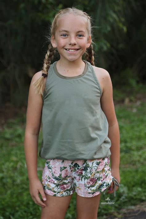 Run In The Sun Shorts Pdf Pattern Girls 2t 14yrs Striped Swallow Designs