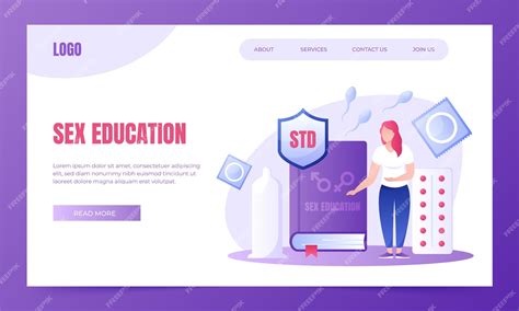 Premium Vector Gradient Sex Education Landing Page