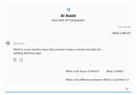 Suggestions In Winui Ai Assistview Control Syncfusion