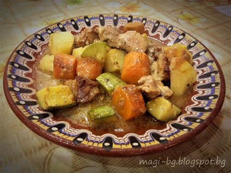 Кулинарен блог на Маги Свинско месо със зеленчуци на фурна