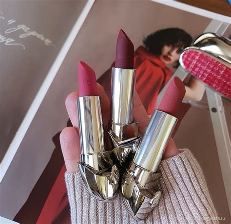 Роскошные матовые помады с бархатным финишем Guerlain Rouge G Luxurious ...