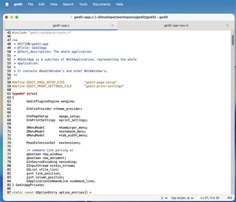 A Tour Of Gedit Gedit Text Editor