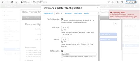 Help Flashing Smt32 · Issue 264 · Octoprintoctoprint Firmwareupdater · Github