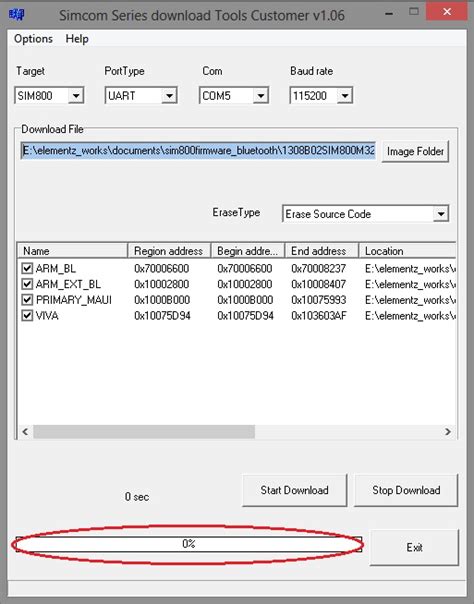 Updating Firmware Of Sim800 Gsm Module Random Codes Elementz Tech Blog