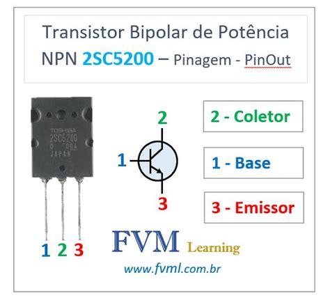 Pinagem Pinout Transistor Bipolar De Potência Npn 2sc5200
