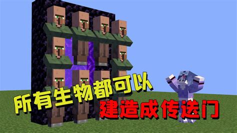 我的世界用生物搭建传送门村民传送门到底通向什么地方 腾讯视频