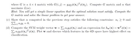 Solved H2 3 Use A Second Degree Polynomial Kernel To