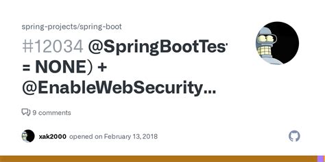 Springboottestwebenvironment None Enablewebsecurity Causes Exception · Issue 12034