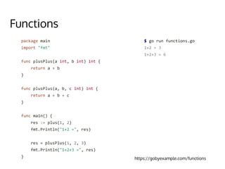 An Introduction To Go PPT