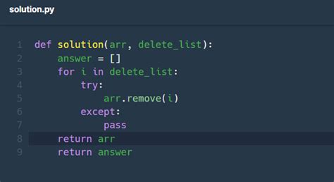 프로그래머스 Lv0 배열의 원소 삭제하기