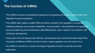 MiRNA Biochemistry PPTX