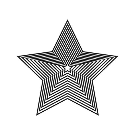 Hypnotic Fascinating Abstract Image Vector Illustration Geometric