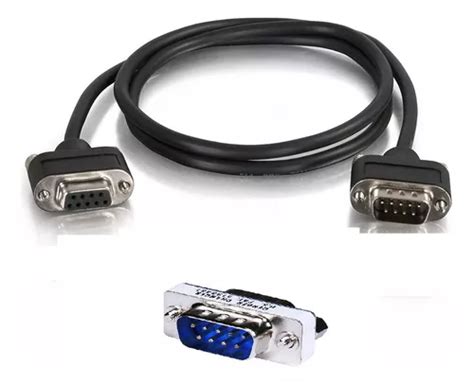 Cable Serial Rs232 Db9 Hembra Macho Adaptador Doble Macho