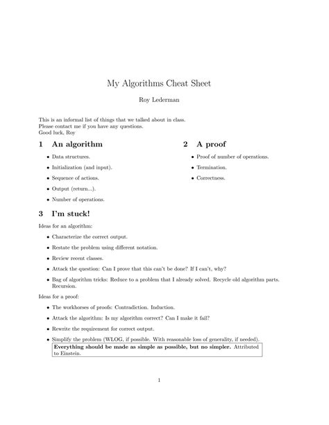 SOLUTION Algorithms Cheat Sheet Studypool