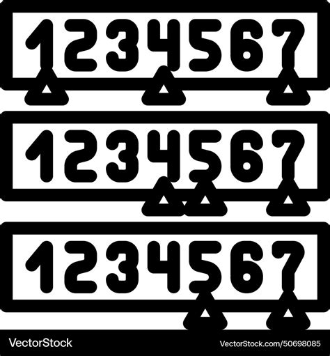 Binary Search Algorithm Line Icon Royalty Free Vector Image