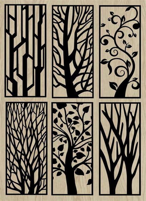 Cnc Vectors Tree Vector Files Free Cnc Patterns Free Vector